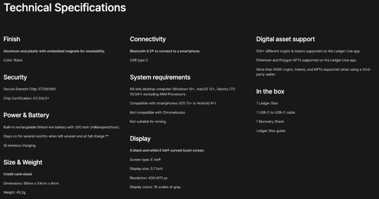 Ledger Stax Review 2023: Features, Security, Pros & Cons Ledger Stax Review 2023: Features, Security, Pros & Cons